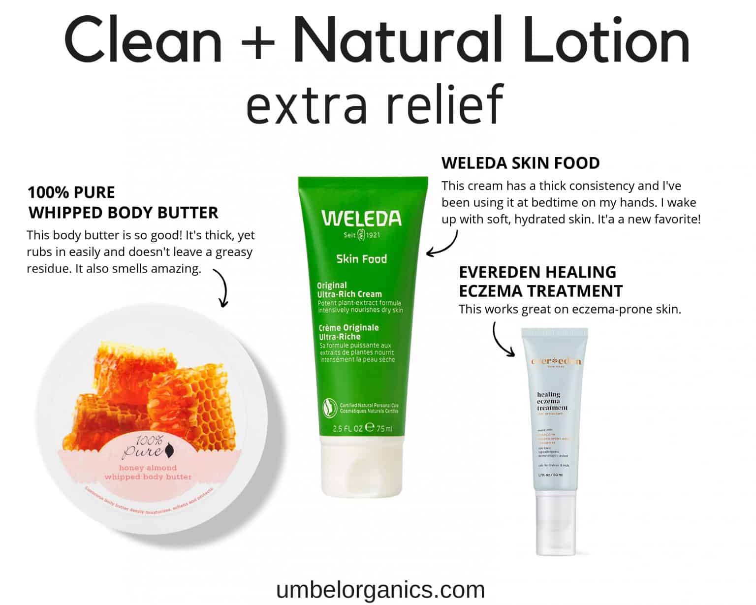 The Best Clean & Natural Lotion For Dry Skin - Umbel Organics