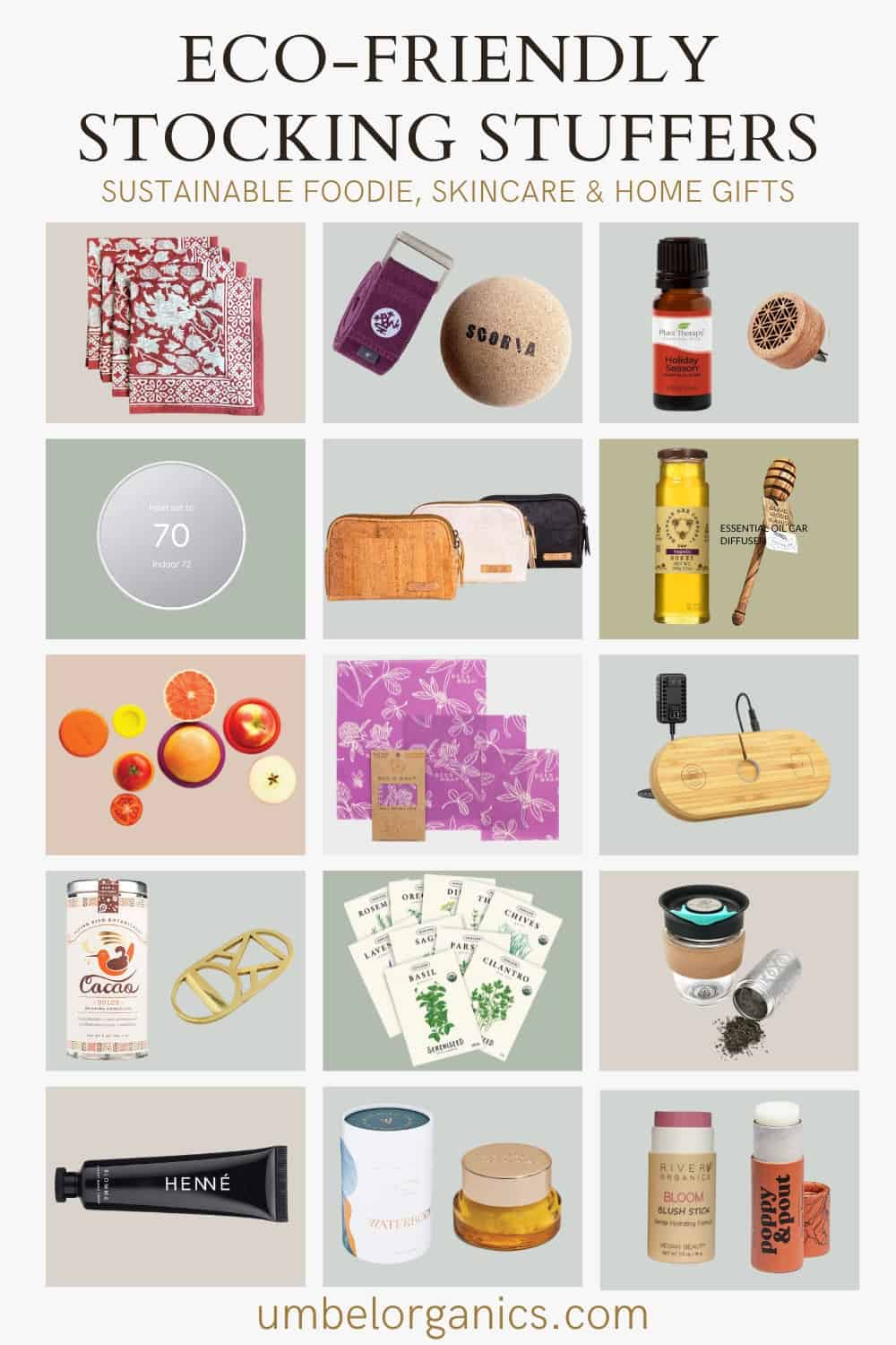 Eco-Friendly Stocking Stuffers - Umbel Organics